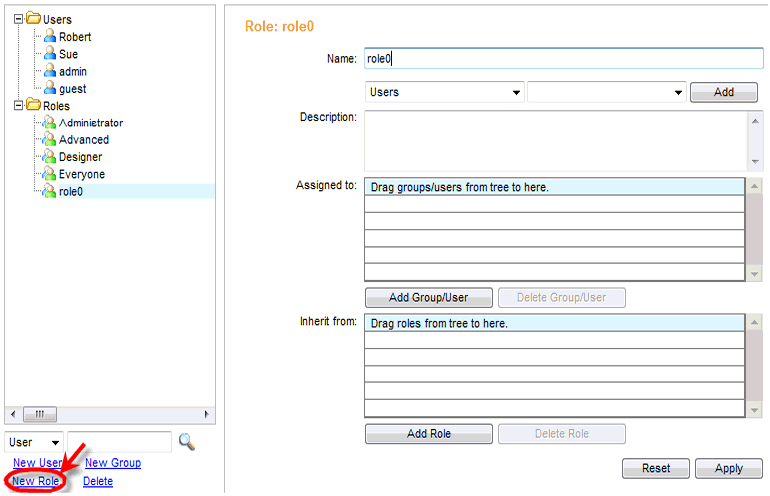 Creating Report Roles | Business Intelligence Software | InetSoft ...