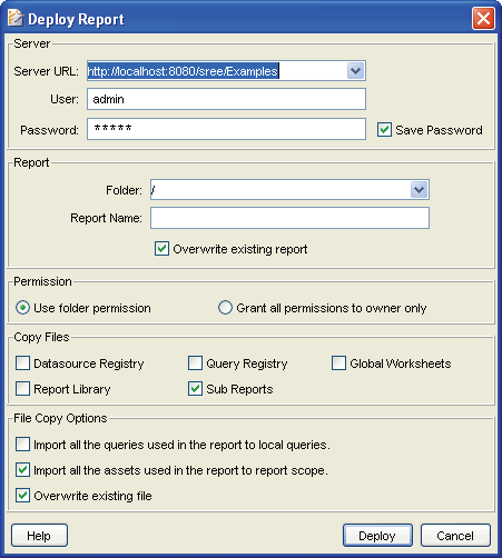 Deploying a Report from InetSoft's Report Designer | InetSoft Product ...