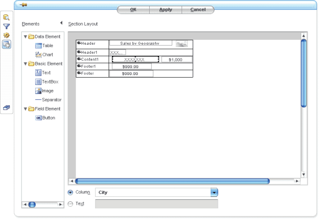 Reporting Software| Business Intelligence Software | Report Section ...