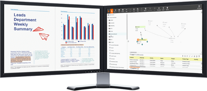 data mashup and document report design